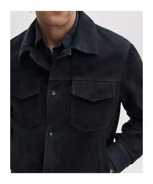 Rag & Bone Suede Trucker Jacket