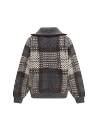 Brunello Cucinelli Embroidered Zip Cardigan - Anthracite