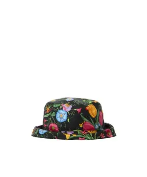 Gucci Printed Bucket Hat - Black