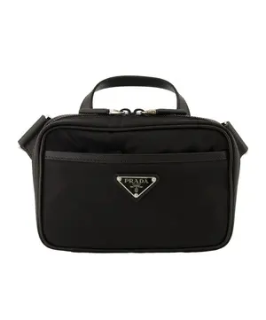 Prada Zippered Crossbody Bag - Black