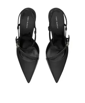 Tory Burch Double T Logo-plaque Strappy Pumps