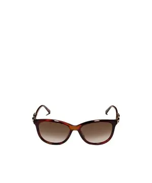Gucci Low Nose Bridge Fit Round Frame Sunglasses - Brown