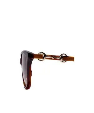 Gucci Low Nose Bridge Fit Round Frame Sunglasses