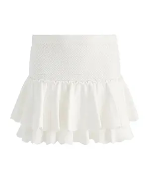 ALICEOLIVIA Alice + Olivia Siya Pointed-hem Mini Skirt
