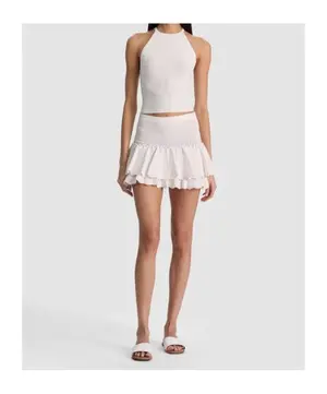 ALICEOLIVIA Alice + Olivia Siya Pointed-hem Mini Skirt