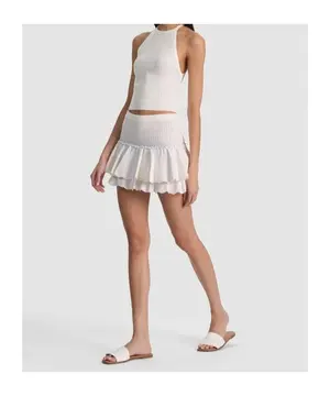 ALICEOLIVIA Alice + Olivia Siya Pointed-hem Mini Skirt