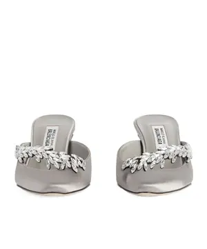 Balenciaga Manolo Blahnik Mule In Plume