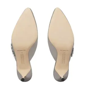 Balenciaga Manolo Blahnik Mule In Plume