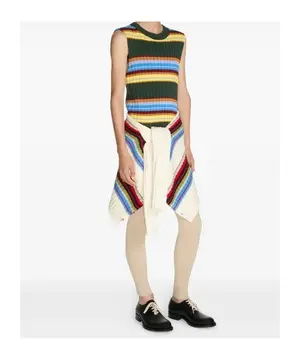 Dries Van Noten Striped Knitted Vest
