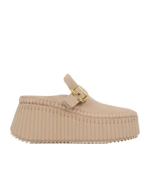 Chloé Nama Platform Clogs - Sand