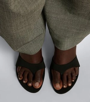Magda Butrym Satin Thong Sandals