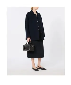 Max Mara Smmgiugno Button-up Coat - Navy
