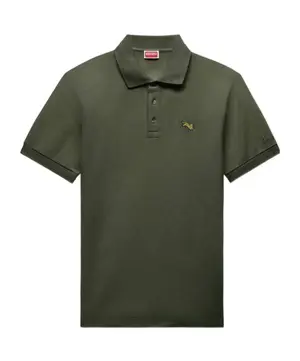 Kenzo Jumping Tiger Embroidered Slim Polo Shirt