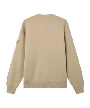 Stone Island Logo-patch Ribbed-trim Sweater