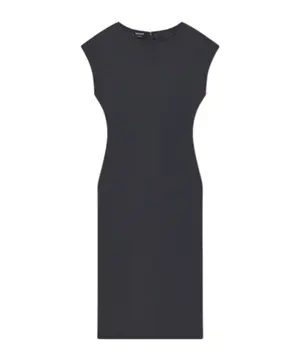 Giorgio Armani Dress Short-sleeved Sheath In Double-stretch Virgin Wool