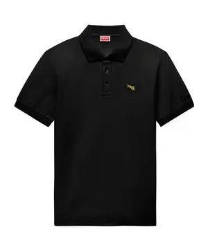 Kenzo Jumping Tiger' Embroidered Slim Polo In Cotton