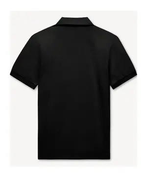 Kenzo Jumping Tiger Embroidered Slim Polo Shirt - Black