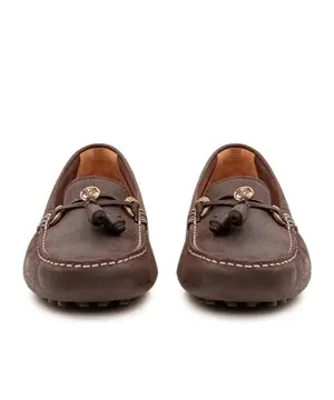 Versace Robin Suede Driver Shoes