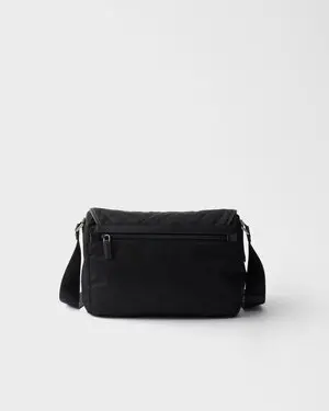Prada Quilted Re-nylon Shoulder Bag With Saffiano Trim