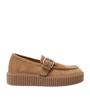 Max Mara Wkanavetta Monk Strap Loafers - Brown
