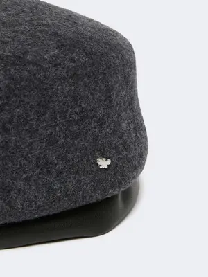 Max Mara Asymmetrical Beret With Decorative Detail