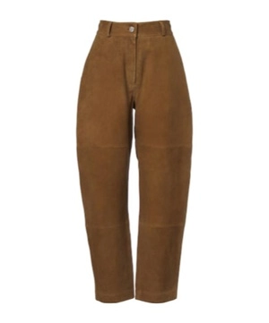 RÓHE Suede Barrel-leg Pants