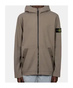 Stone Island Logo-patch Zip-up Hoodie