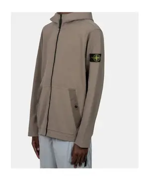 Stone Island Logo-patch Zip-up Hoodie