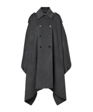 RÓHE Wool And Cashmere Cape - Grey