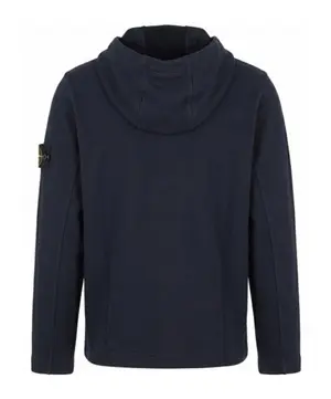 Stone Island Zip-up Hoodie With Logo Patch