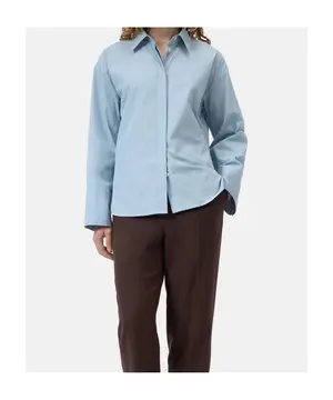 Closed Long-sleeve Striped Cotton Shirt