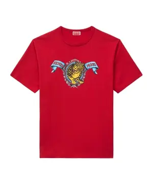 Kenzo Jumping Tiger' T-shirt In Cotton - Cinnabar