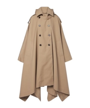 RÓHE Double-breasted Cotton Cape