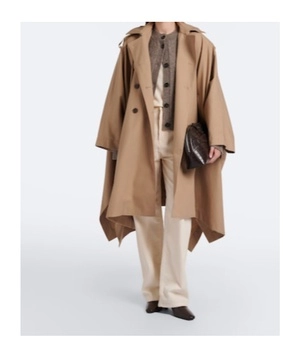RÓHE Double-breasted Cotton Cape