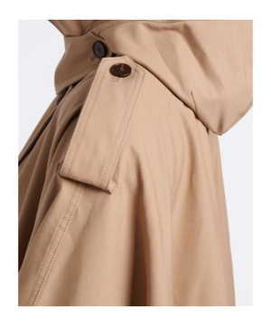 RÓHE Double-breasted Cotton Cape