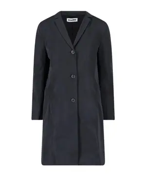 JIL SANDER Long-sleeved Coat - Black