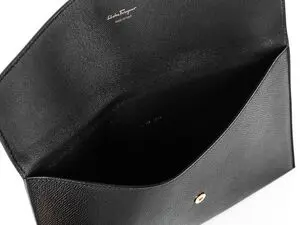 FERRAGAMO Logo Clamshell Clutch