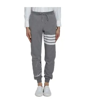 Thom Browne Logo Casual Sweatpants - Medium Gray