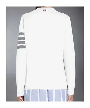 Thom Browne Long-sleeved Crewneck T-shirt