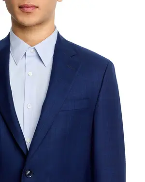 Peter Millar Classic Fit Flynn Tonal Plaid Wool Suit