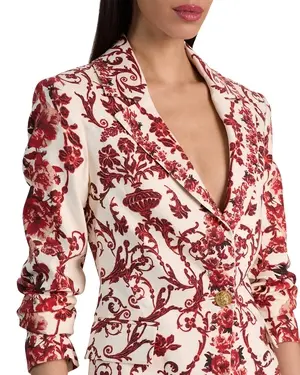 Alice + Olivia Macey Fitted Notched Lapel Blazer
