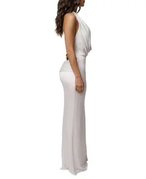 JLUXLABEL Lunara Cowl Maxi Dress - Cream