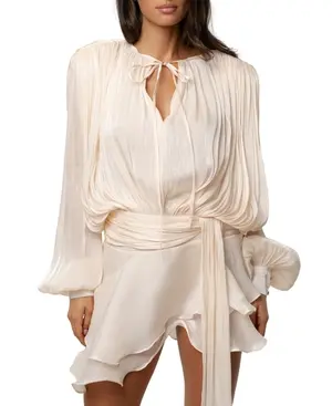 JLUXLABEL Pure Glow Draped Mini Dress