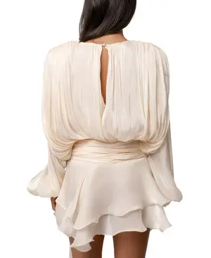 JLUXLABEL Pure Glow Draped Mini Dress