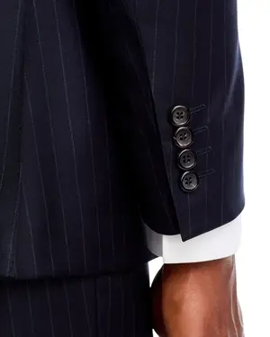 Canali Sienna Banker Stripe Regular Fit Suit