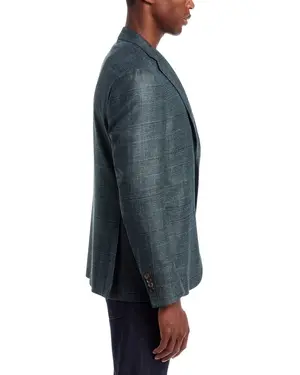 Canali Kei Trim Fit Tonal Plaid Sport Coat