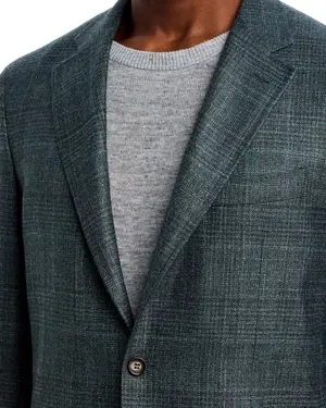 Canali Kei Trim Fit Tonal Plaid Sport Coat