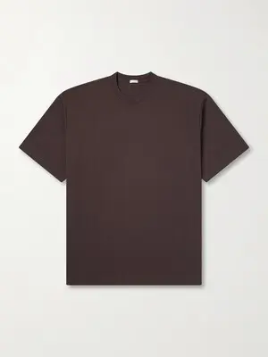 A.PRESSE Heavy Weight Cotton-jersey T-shirt - Brown