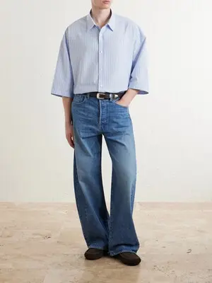 Acne Studios Soffia Striped Cotton-poplin Shirt