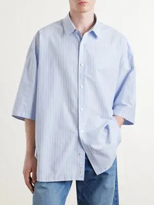 Acne Studios Soffia Striped Cotton-poplin Shirt